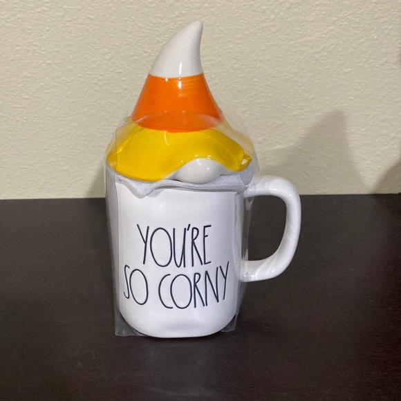 Rae Dunn | Dining | New Rae Dunn Youre So Corny Ceramic Mug With Topper ...